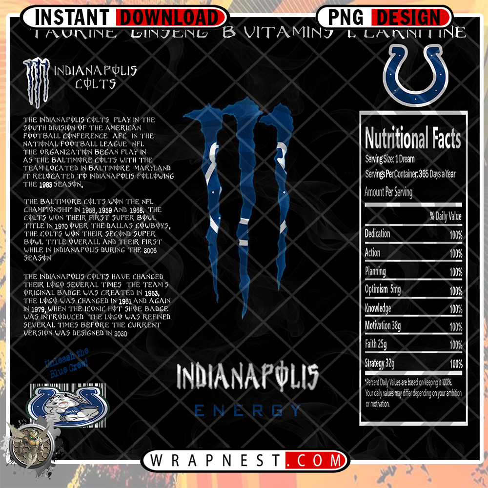 COLTS MONSTER ENERGY – Wrapnest