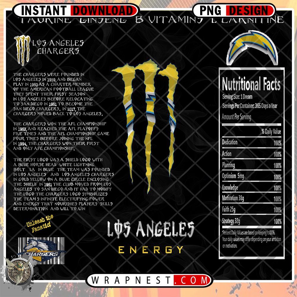CHARGERS MONSTER ENERGY – Wrapnest